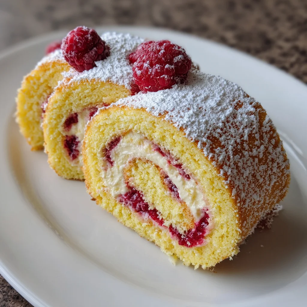 Lemon Raspberry Velvet Roll Cake: A Delightful Treat! - Dishes Tasty ...