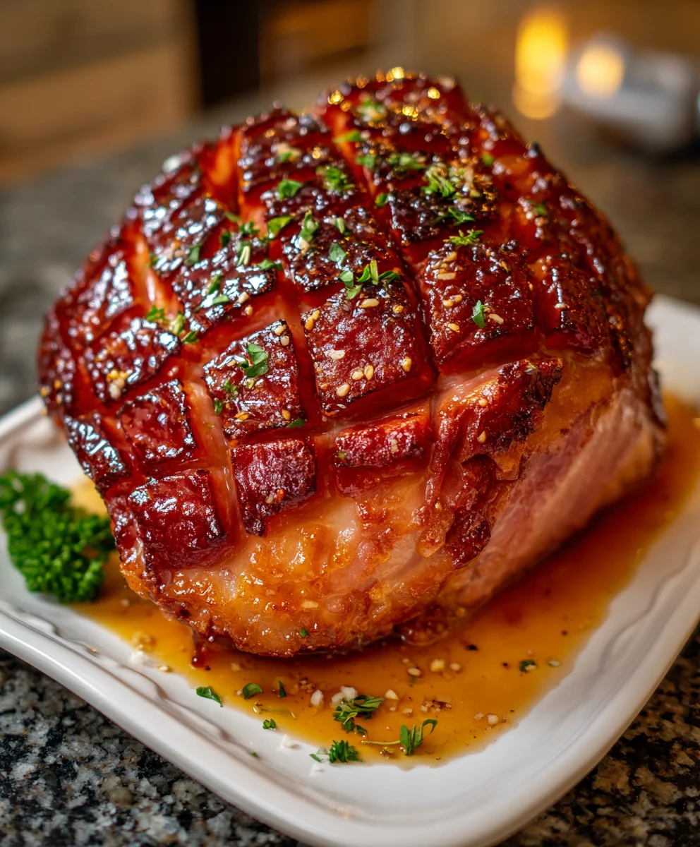 Spiced Cherry and Port Glazed Ham - Dishes Tasty | Easy & Delicious Recipes