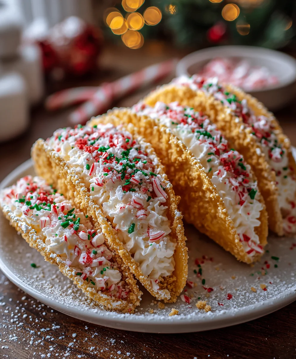 Christmas Cheesecake Tacos - Dishes Tasty | Easy & Delicious Recipes