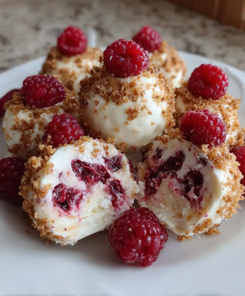 Raspberry Cheesecake Truffles - Dishes Tasty | Easy & Delicious Recipes